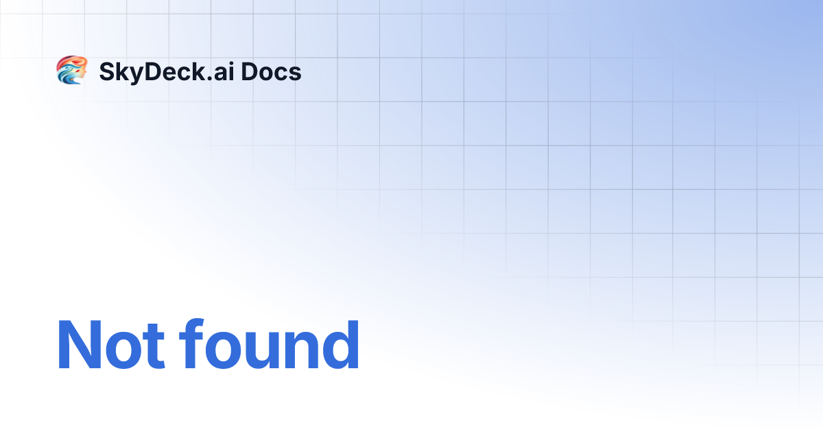 مساحة العمل GenStudio | SkyDeck Docs