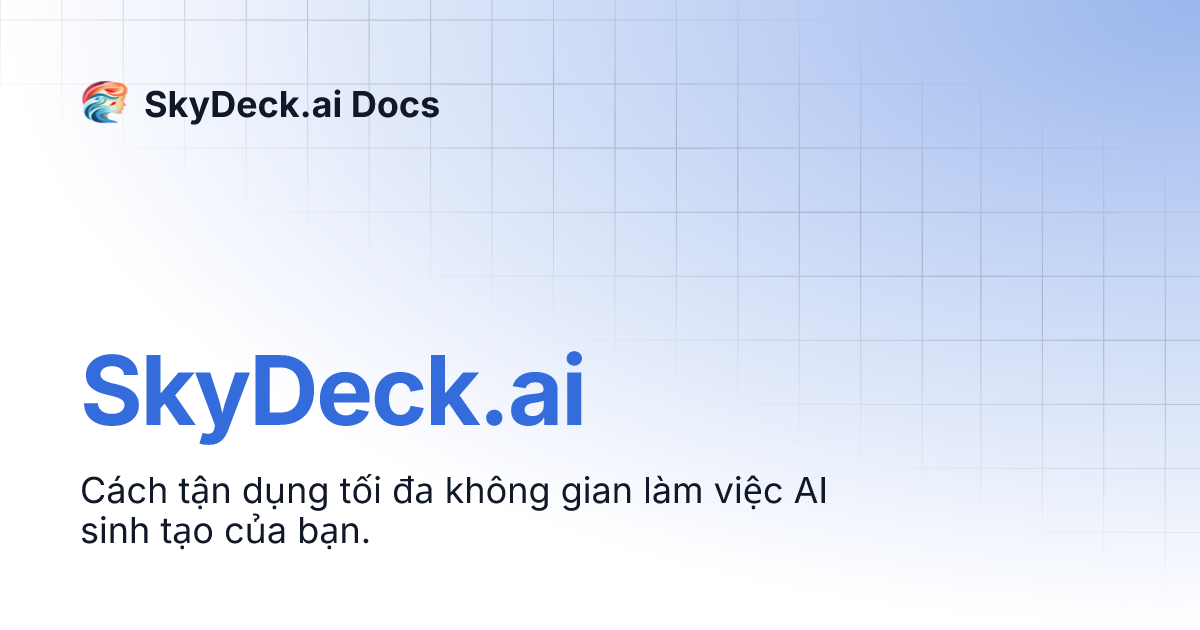 SkyDeck.ai | SkyDeck.ai Docs